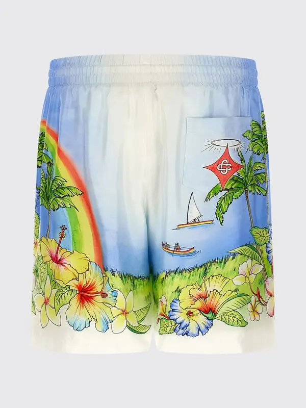 Casablanca Silk Shorts - Multicolor