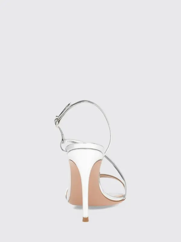 GIANVITO ROSSI Manhattan Laminated Patent Leather Sandals