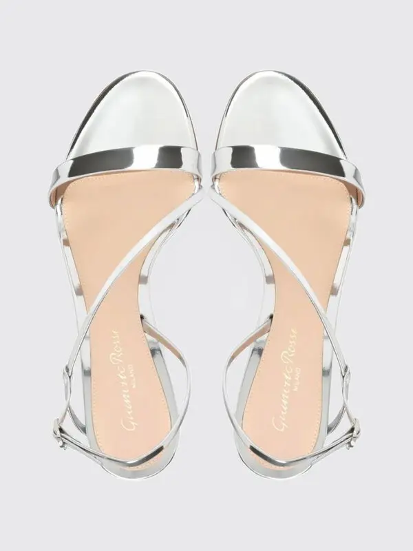 GIANVITO ROSSI Manhattan Laminated Patent Leather Sandals