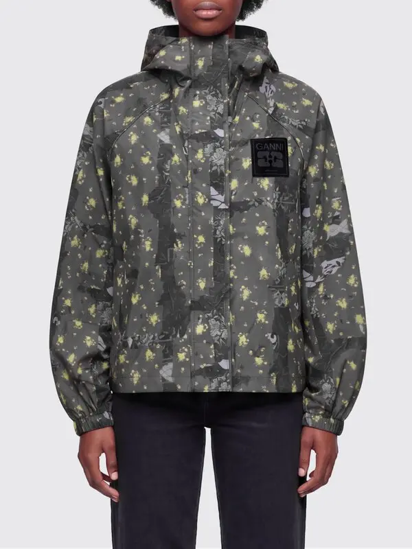 GANNI Recycled Nylon Hooded Jacket