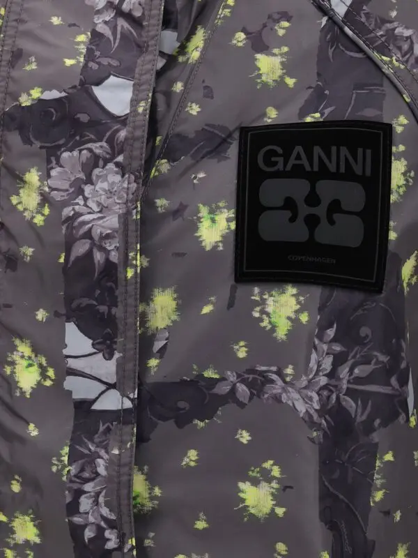 GANNI Recycled Nylon Hooded Jacket