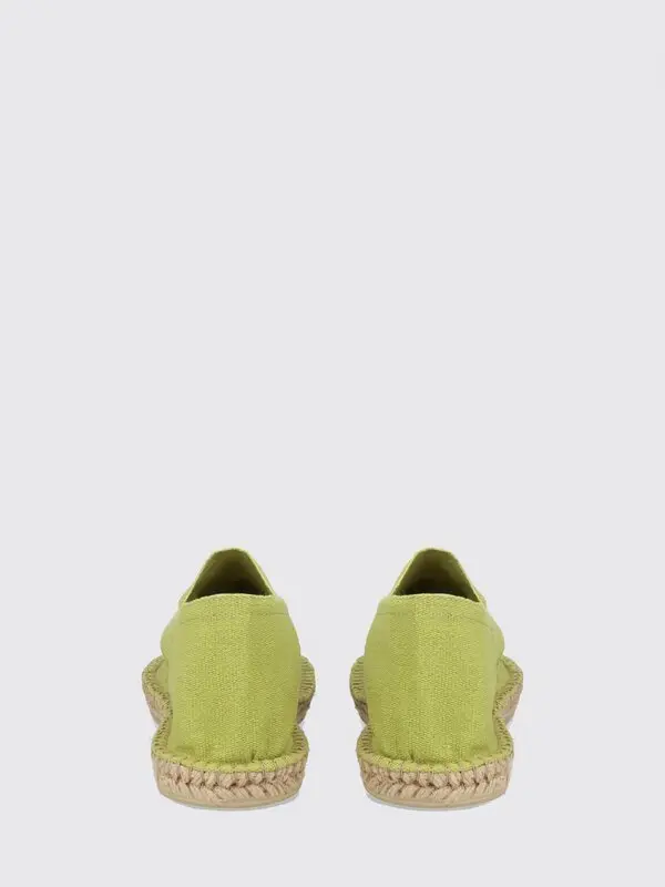 A.p.c. Cotton Espadrilles With Round Toe And Low Heel - Green