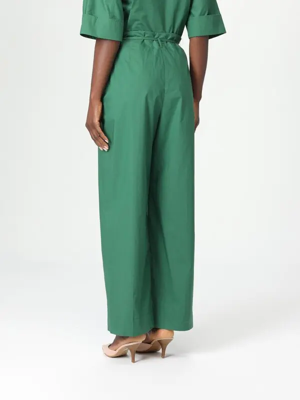 Liu Jo Wide Leg Trousers With Drawstring Waist - Green
