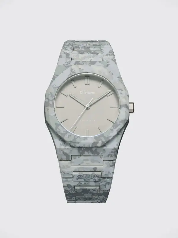 D1 MILANO Camouflage Pattern Watch - Grey