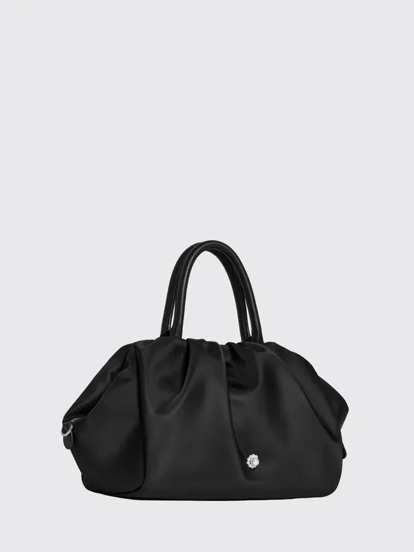 Simone Rocha Draped Nylon Bag With Embroidered Crystals