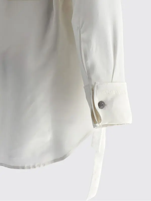 Balenciaga Silk Blend Wrap Shirt