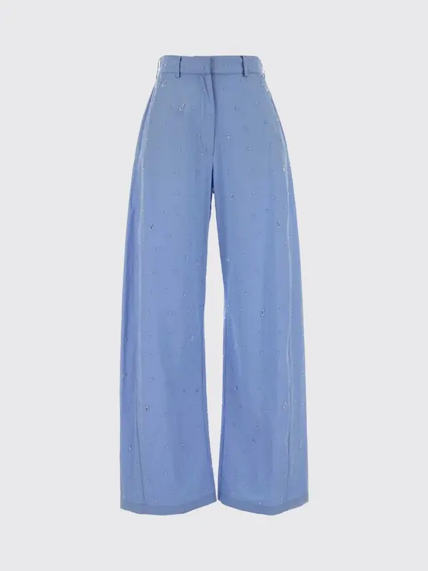 Giuseppe Di Morabito Cotton Palazzo Trousers With Embellishments