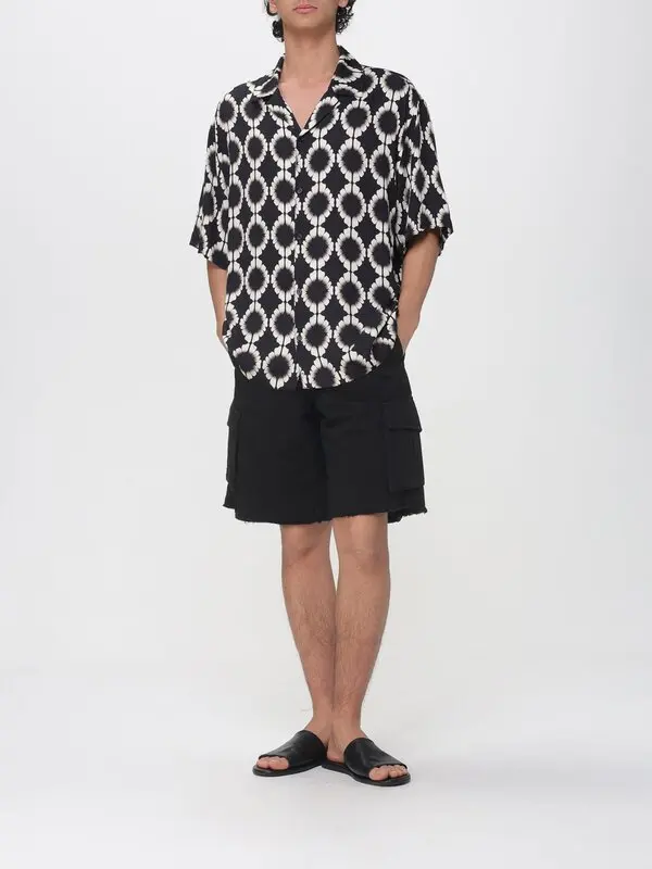 LANEUS Casual Shirt In Printed Cotton
