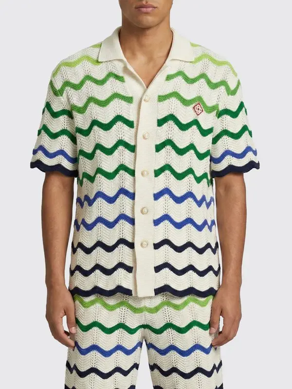 Casablanca Crochet Knit Shirt