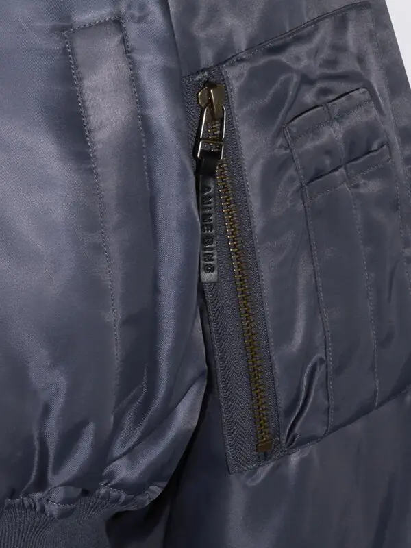 ANINE BING Nylon Bomber Jacket