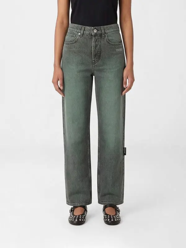 Off-White Straight Cotton Denim Jeans