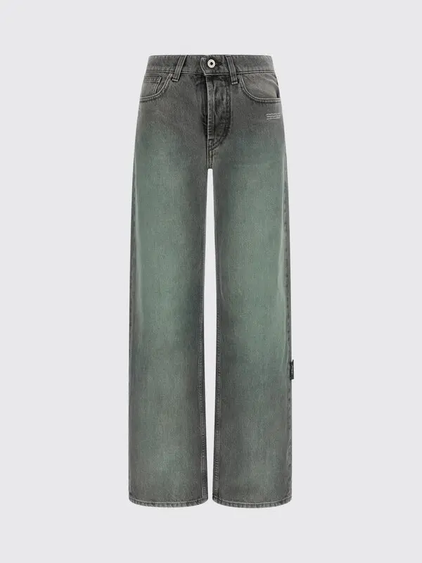 Off-White Straight Cotton Denim Jeans