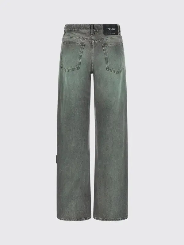 Off-White Straight Cotton Denim Jeans