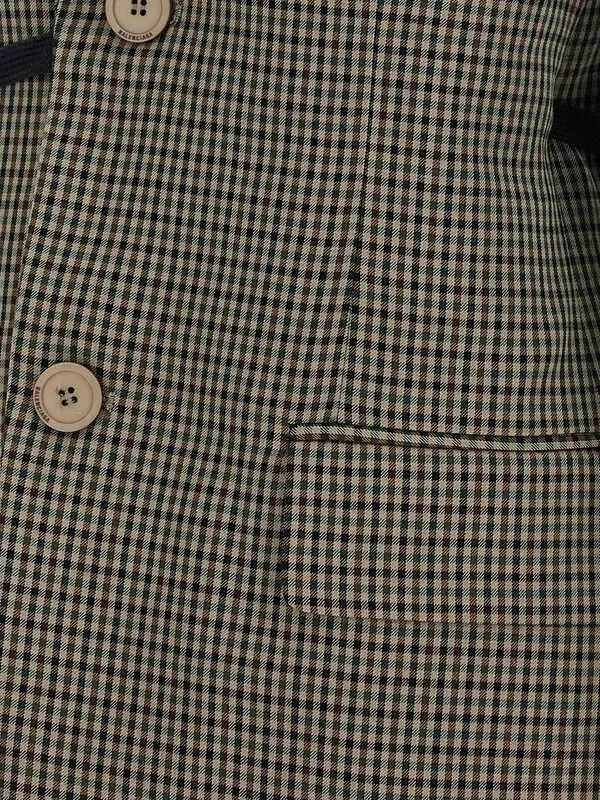 Balenciaga Tailored Blazer With Tie Detail - Brown