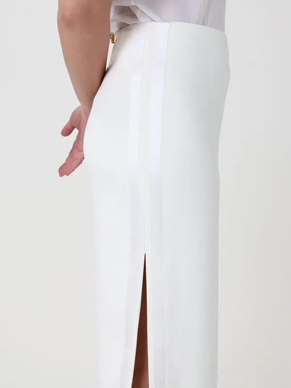 Elisabetta Franchi Stretch Crêpe Midi Skirt