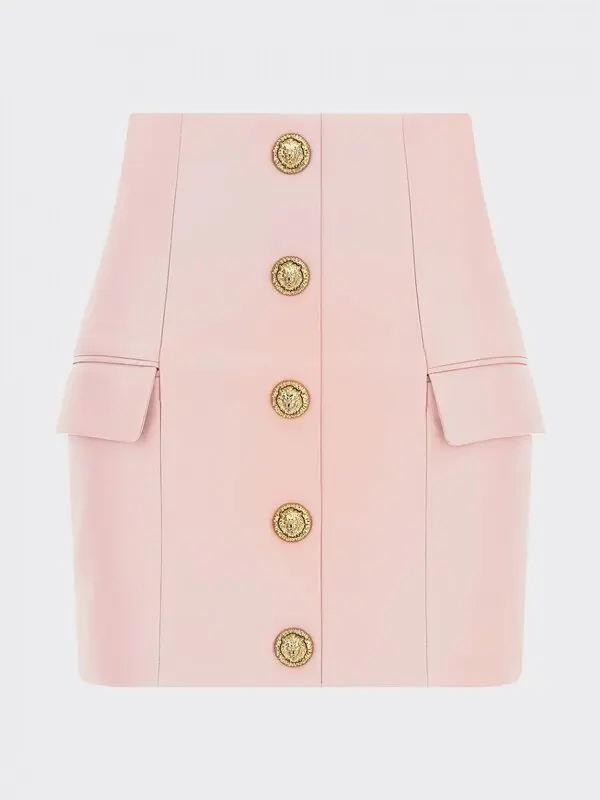 Balmain Leather Mini Skirt