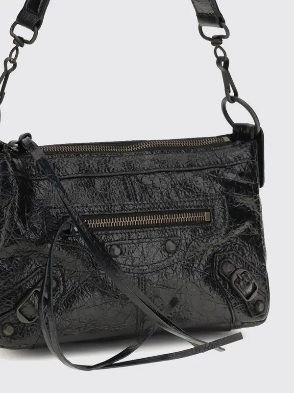 Balenciaga Le City Moto Arena Lambskin Leather Bag