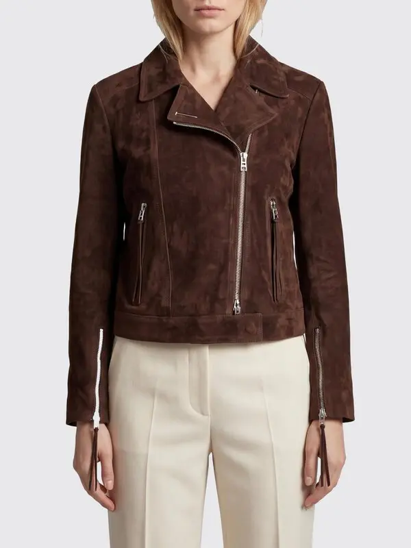 TOM FORD Slim Fit Suede Lambskin Biker Jacket