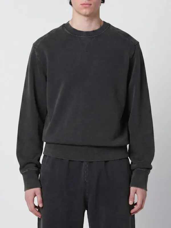 ENTIRE STUDIOS Cotton Crewneck Sweatshirt - Black