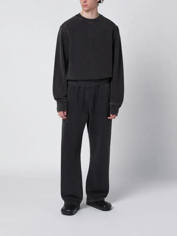 ENTIRE STUDIOS Cotton Crewneck Sweatshirt - Black