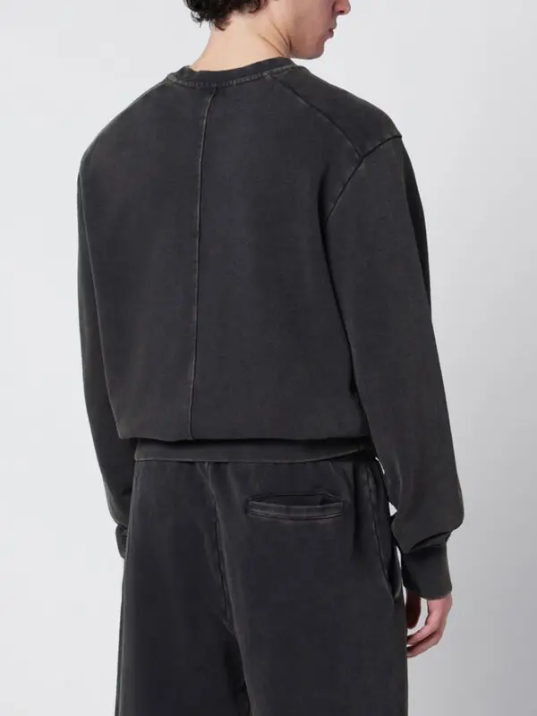 ENTIRE STUDIOS Cotton Crewneck Sweatshirt - Black