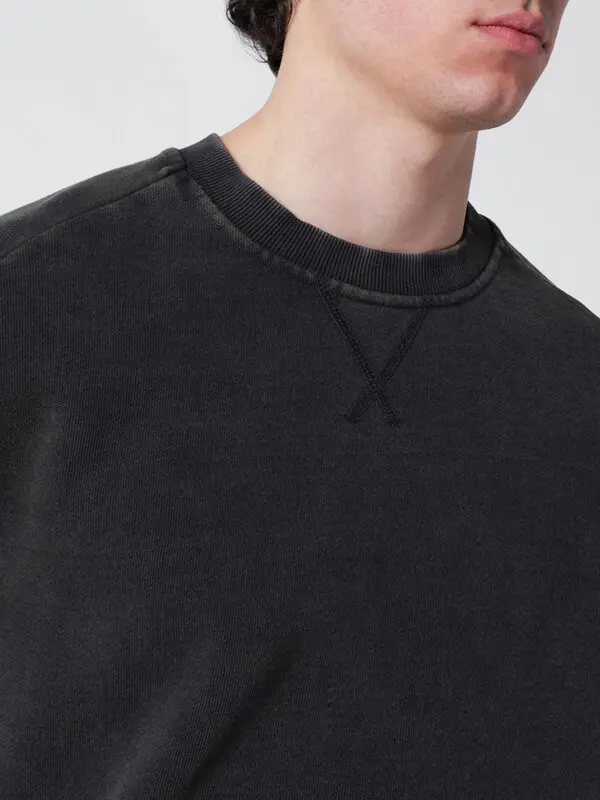 ENTIRE STUDIOS Cotton Crewneck Sweatshirt - Black