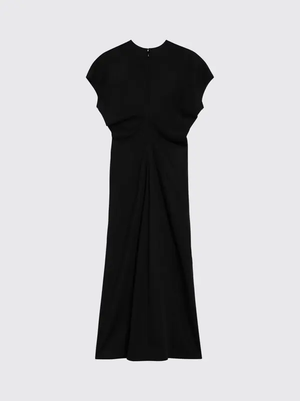 TOTEME Gathered Midi Dress - Black