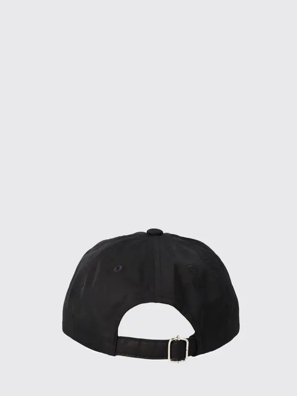 A.p.c. Polyester Baseball Cap With Printed Logo And Strap - Black