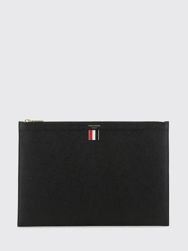 Thom Browne Grain Leather Pouch