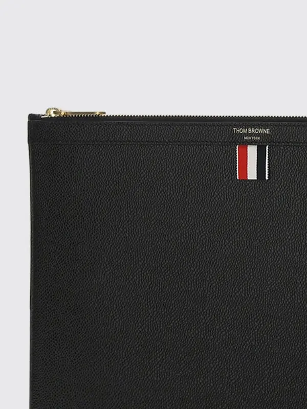 Thom Browne Grain Leather Pouch