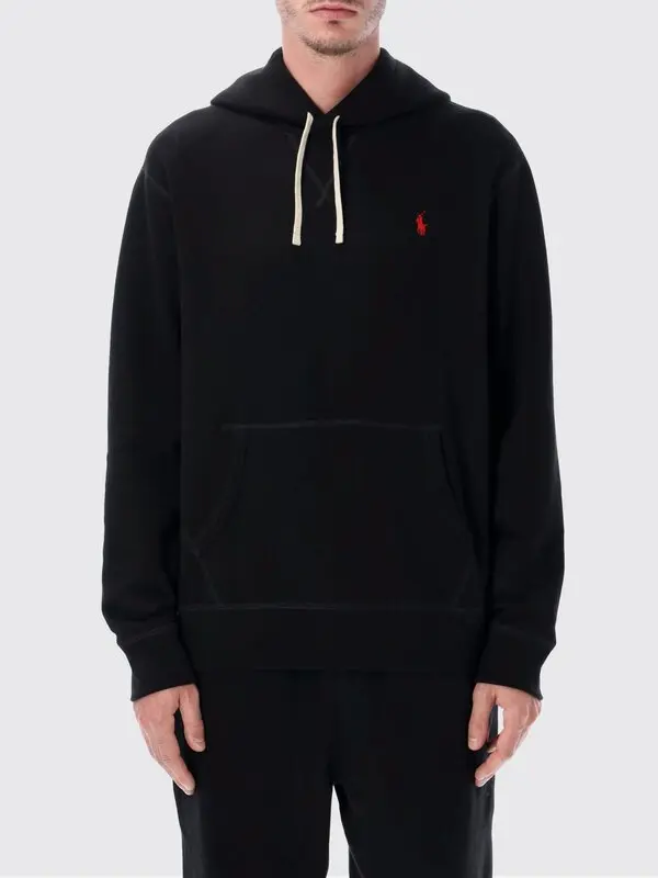 Polo Ralph Lauren Embroidered Logo Hoodie - Black