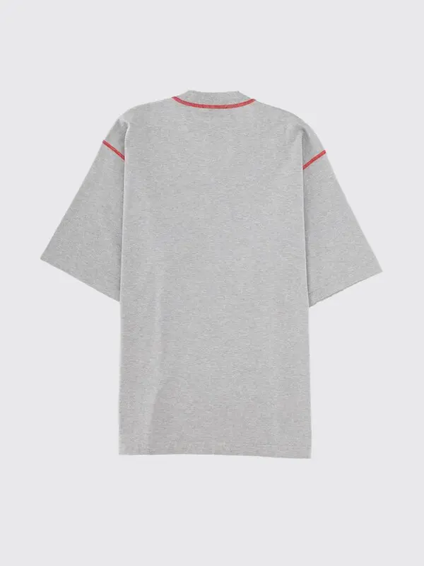Dolce & Gabbana Cotton Crewneck T-shirt With Contrast Logo