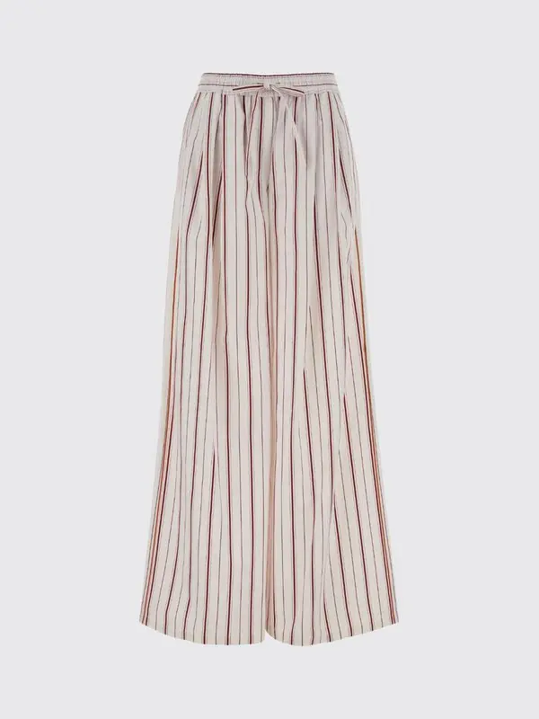 Dolce & Gabbana Striped Silk-cotton Blend Palazzo Trousers