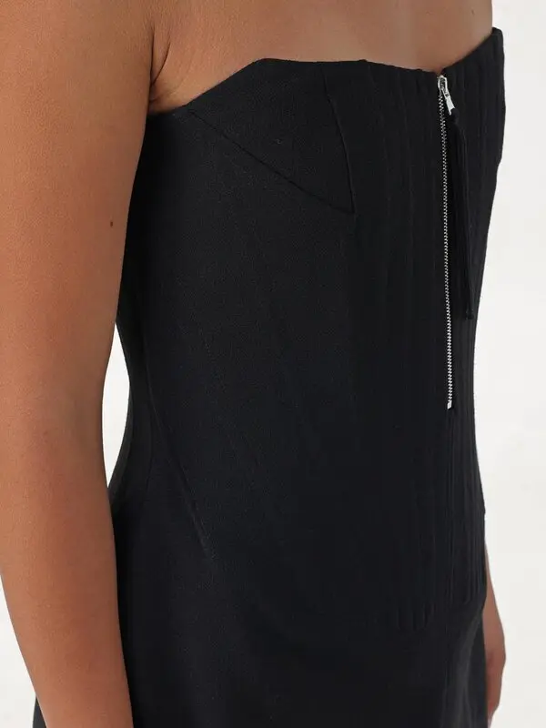 CHB Strapless Zip-up Mini Dress