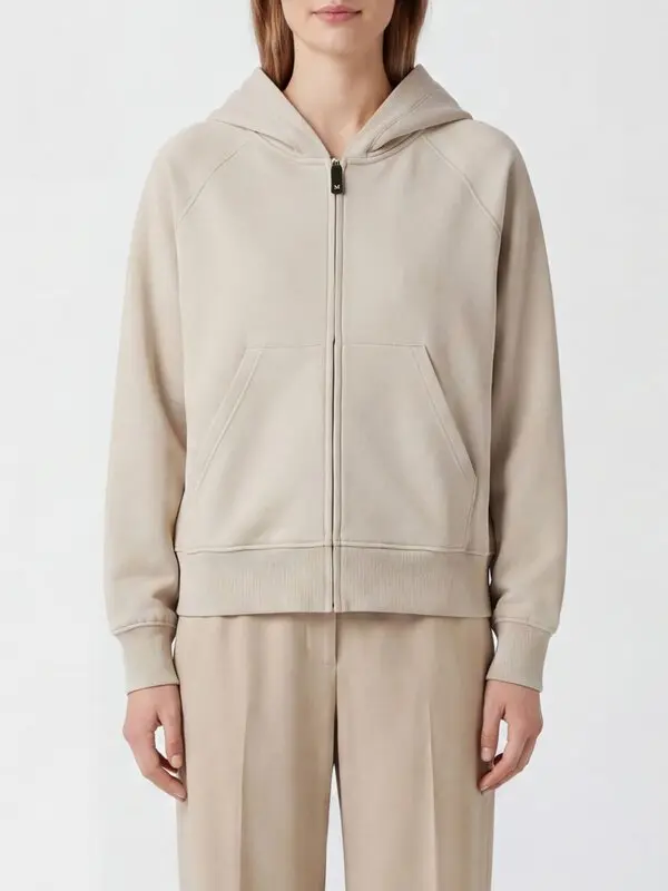 Max Mara Cotton Hoodie - Beige