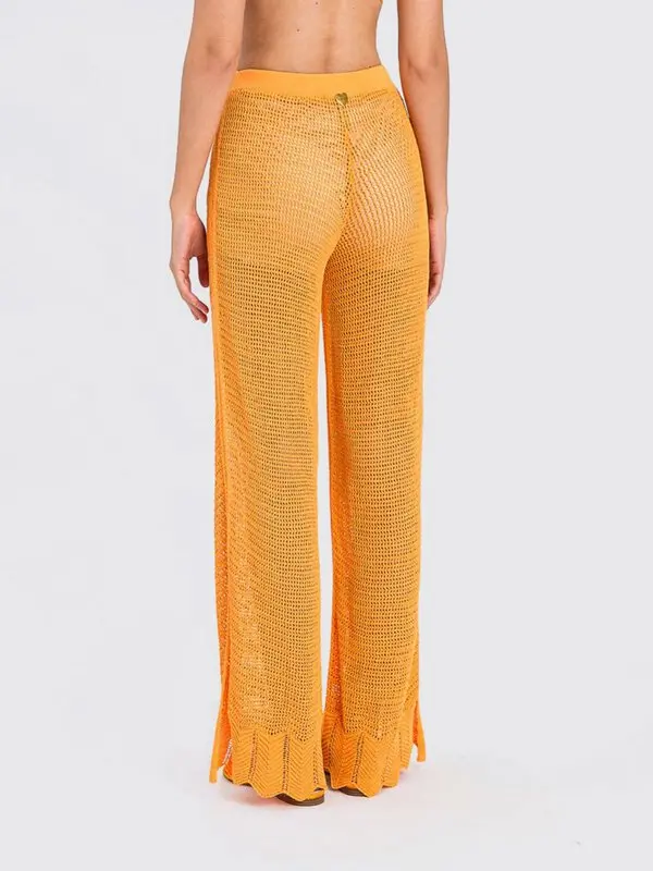 TWINSET Cotton Blend Palazzo Trousers
