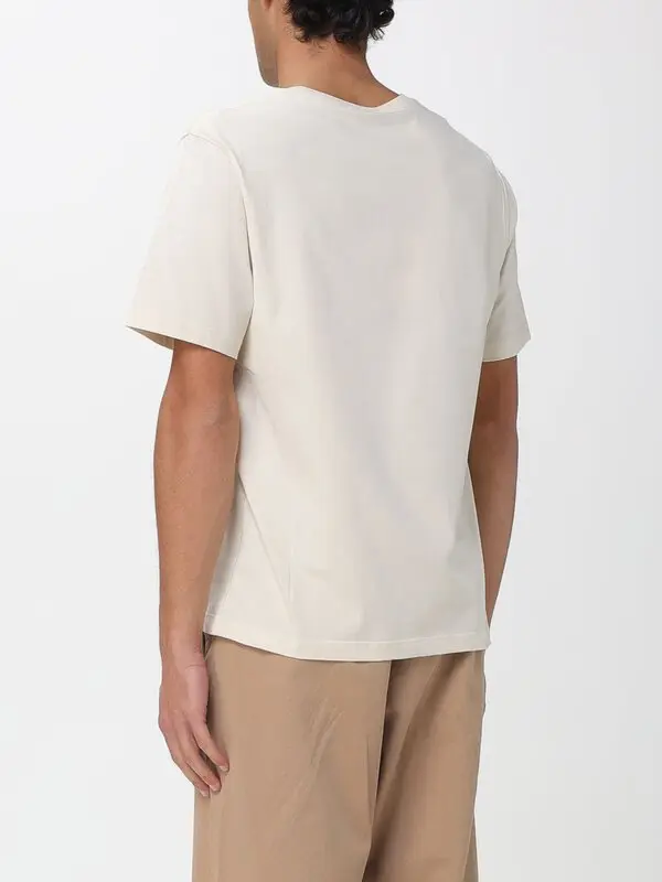 LANEUS Basic Cotton T-shirt - Beige