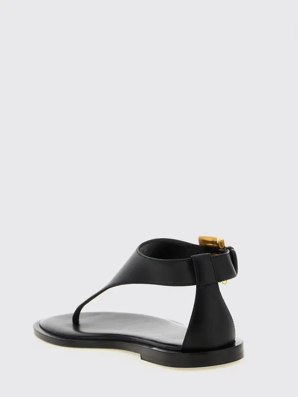 Balmain Anthem Leather Sandals