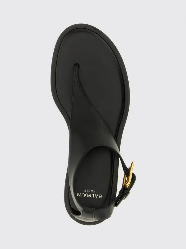 Balmain Anthem Leather Sandals