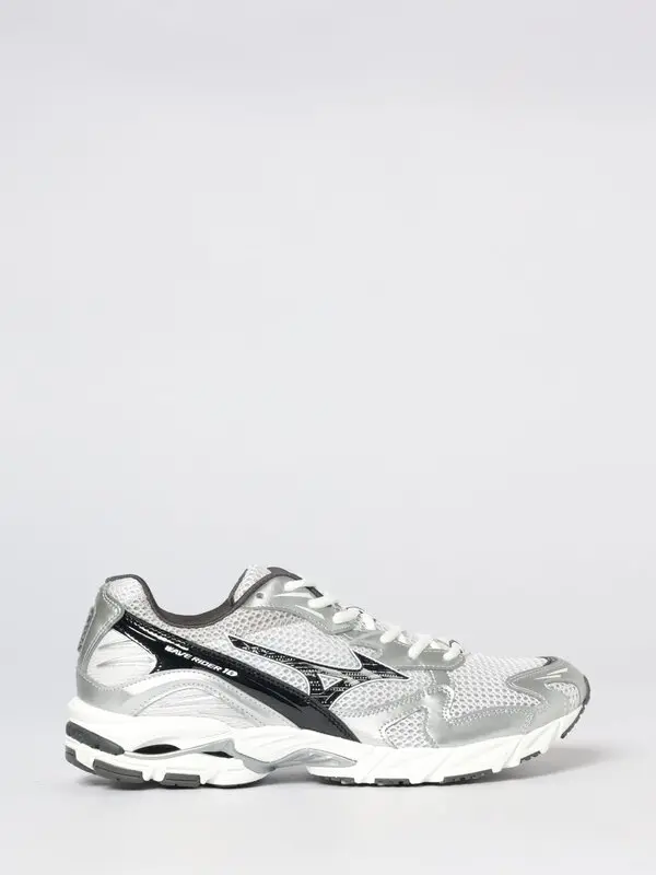 Mizuno Wave Rider Low-top Mesh Sneakers - Silver