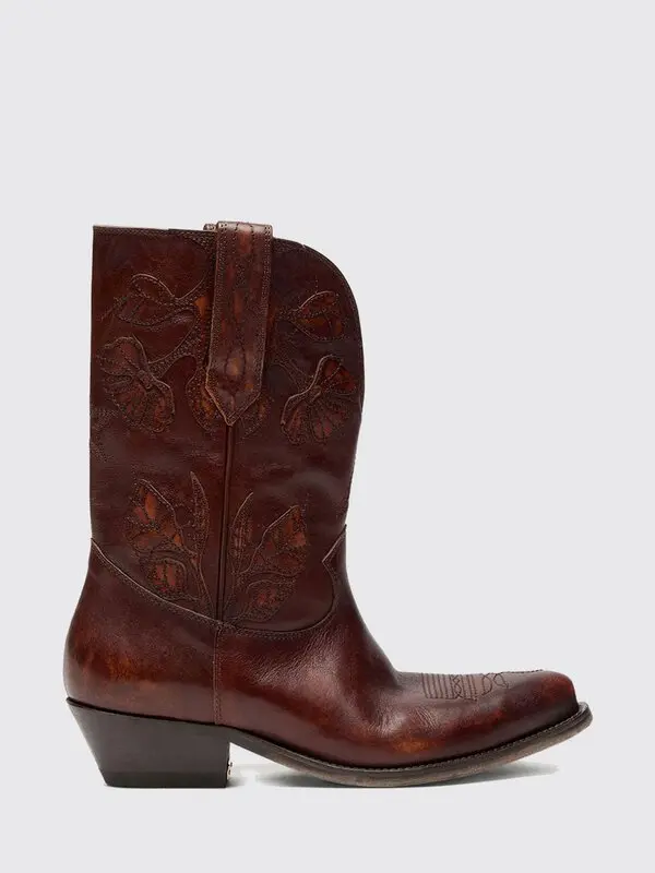 GOLDEN GOOSE Distressed Leather Cowboy Boots
