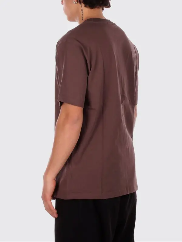 NEW BALANCE Cotton T-shirt - Brown