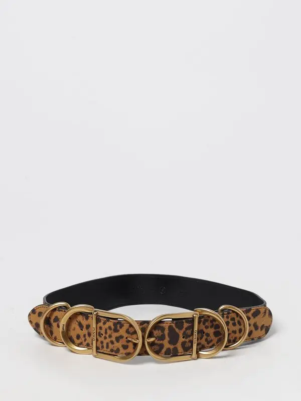 Pinko Leopard Print Belt