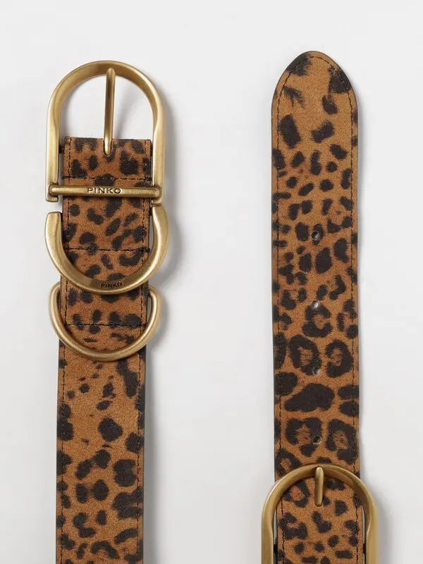 Pinko Leopard Print Belt