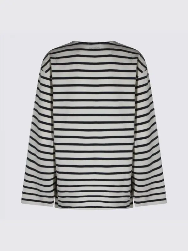ANINE BING Striped Cotton T-shirt