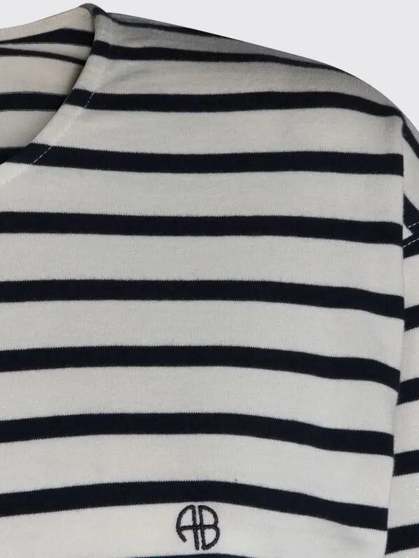 ANINE BING Striped Cotton T-shirt