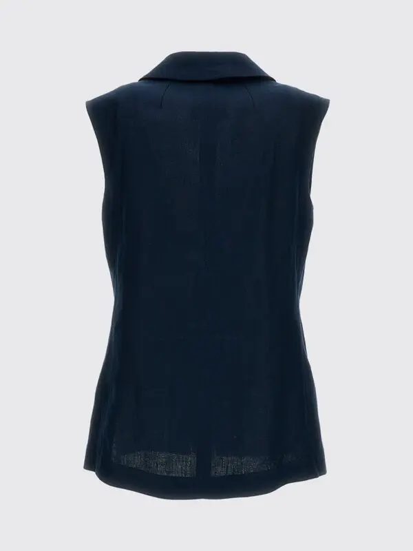 Max Mara Double-breasted Linen Vest