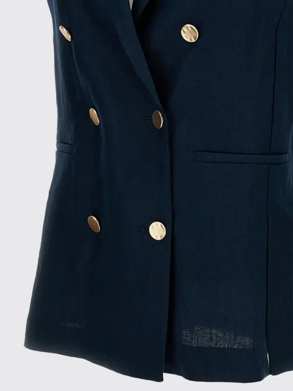Max Mara Double-breasted Linen Vest