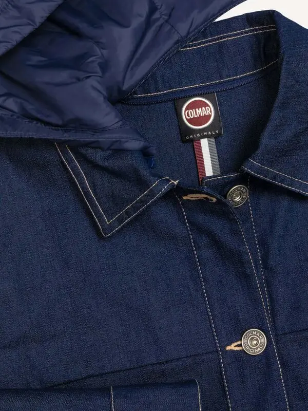 COLMAR Short Cotton-blend Jacket With Removable Hood
