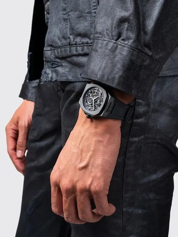 D1 MILANO Automatic Skeleton Steel Watch With Sapphire Glass